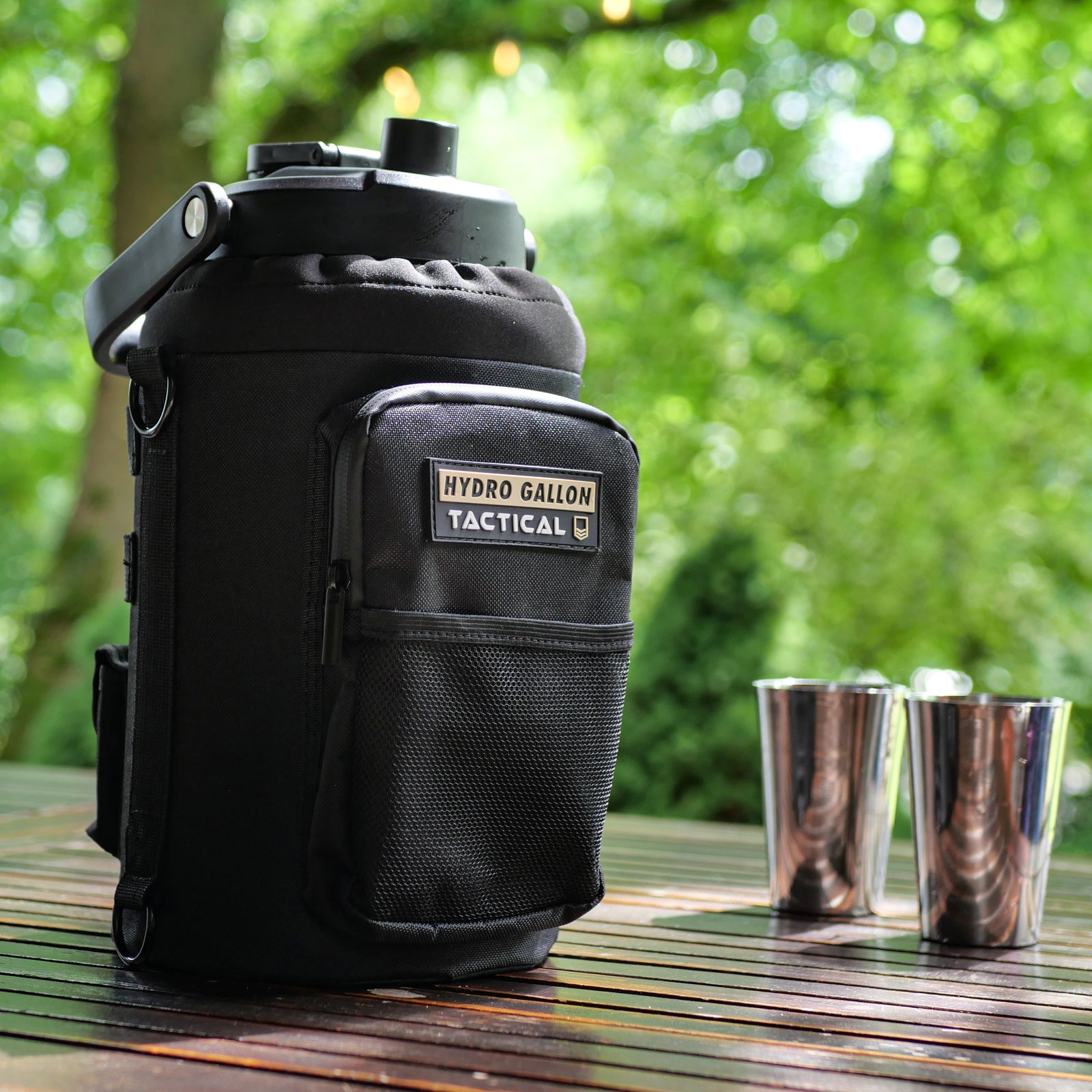 Hydro Gallon® Tactical | Metal Gallon Water Bottle w/ Rugged Sleeve