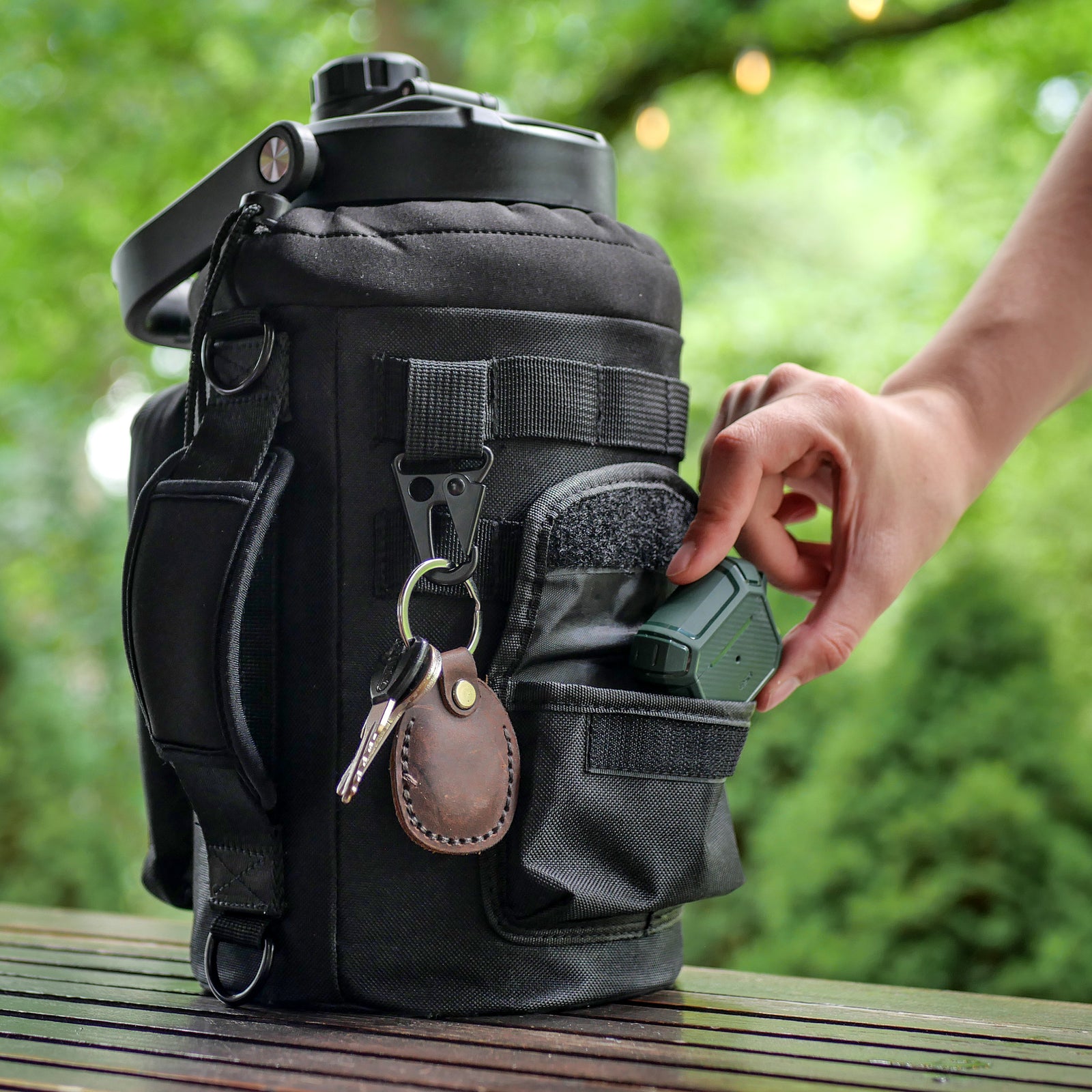 Hydro Gallon® Tactical | Metal Gallon Water Bottle w/ Rugged Sleeve