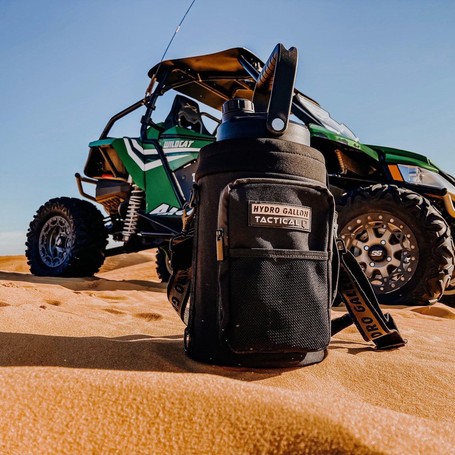 Hydro Gallon® Tactical | Metal Gallon Water Bottle w/ Rugged Sleeve